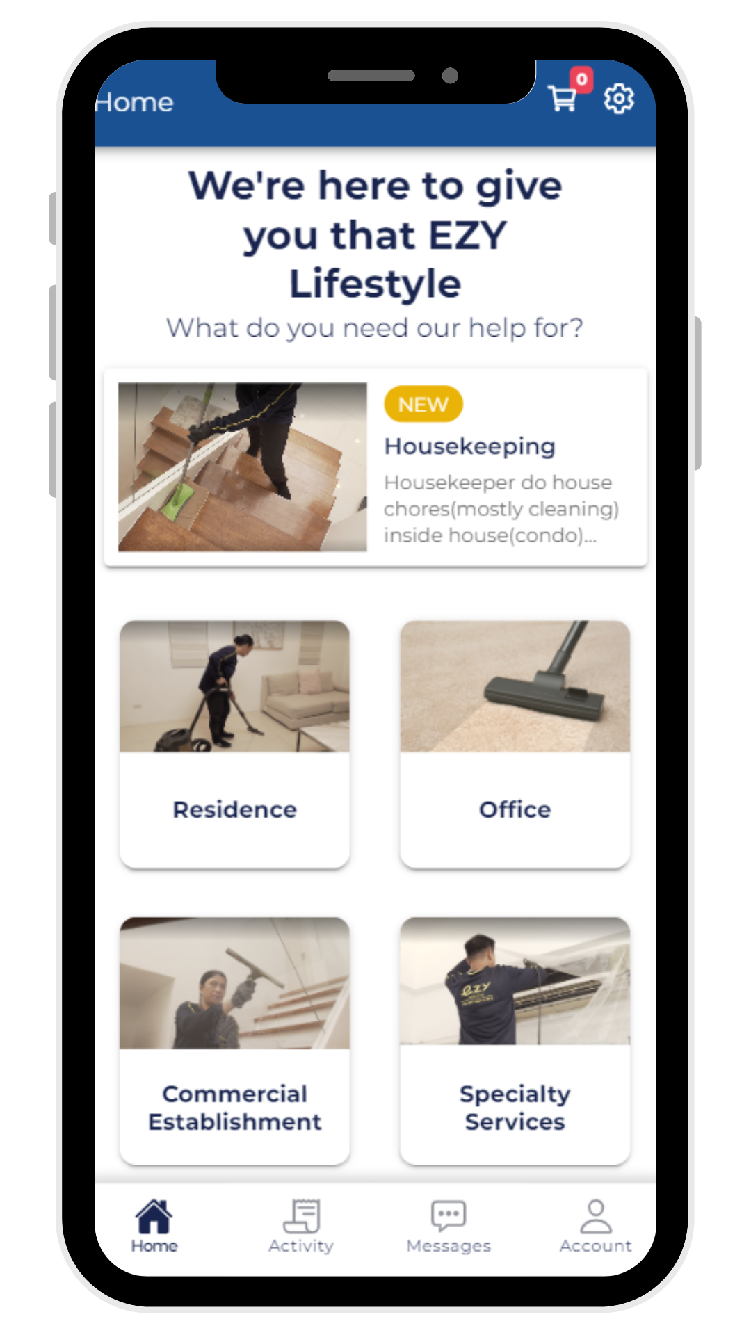 Download our app today! - EZY Lifestyle Cleaning Services